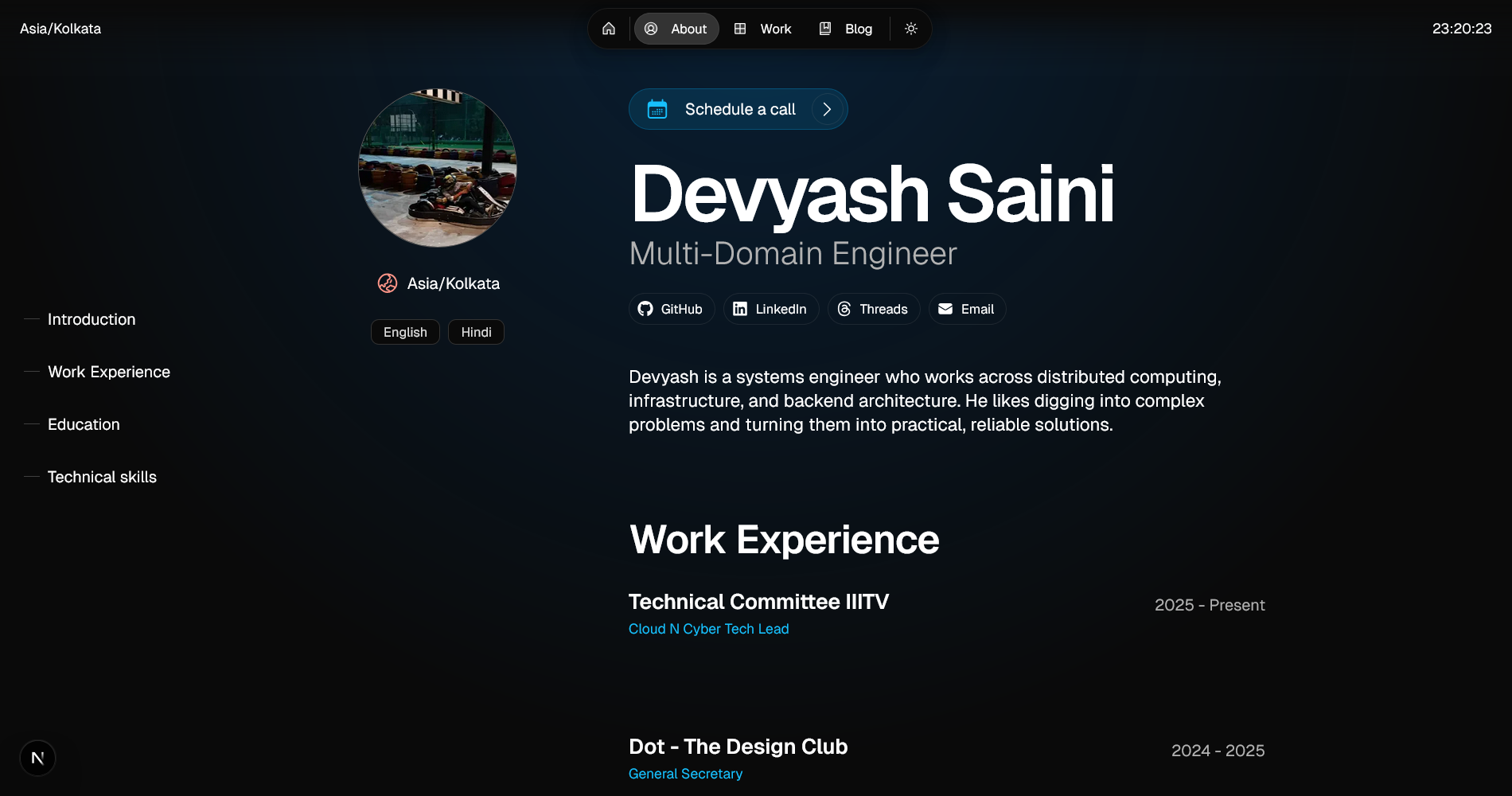 Devyash Saini's Portfolio